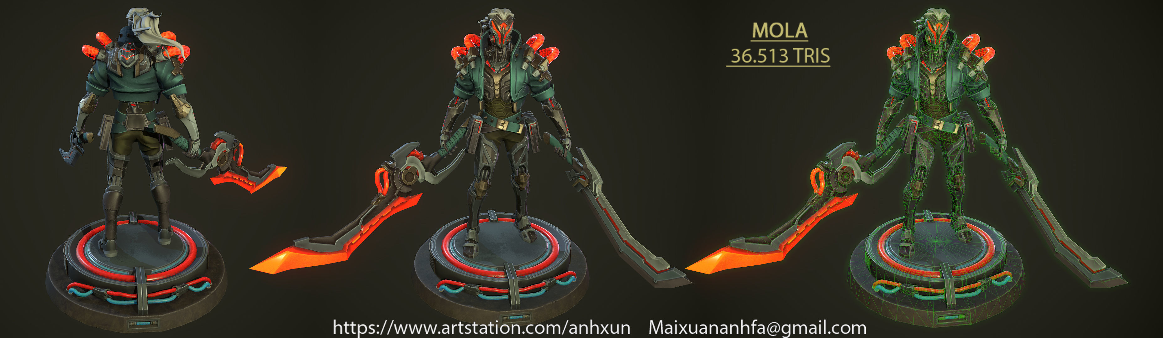 3D model MOLA character VR / AR / low-poly | CGTrader