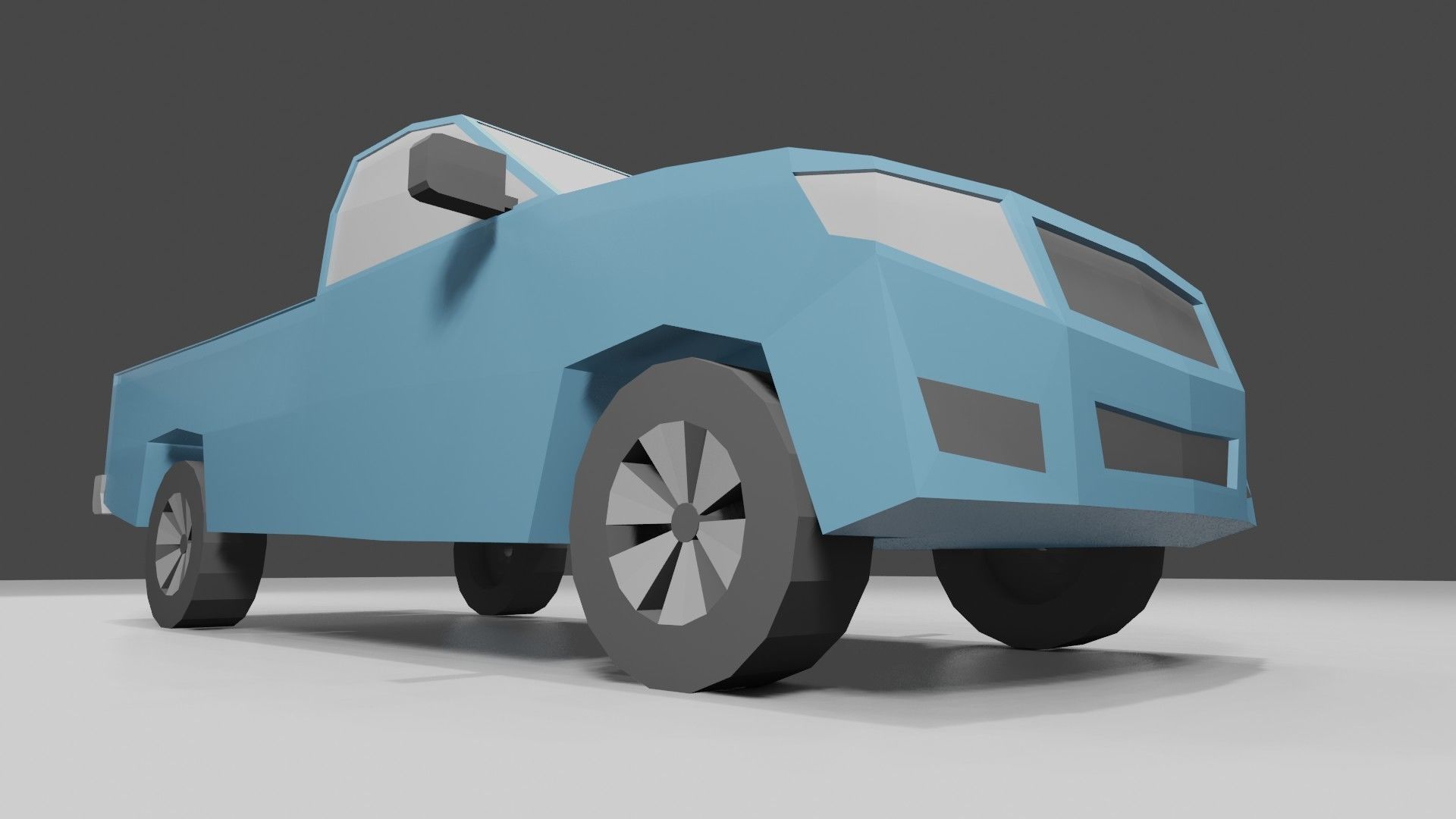 3D model pickup truck model low poly VR / AR / low-poly | CGTrader