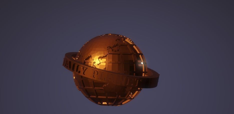 DAILY PLANET GLOBE free 3D model 3D printable | CGTrader
