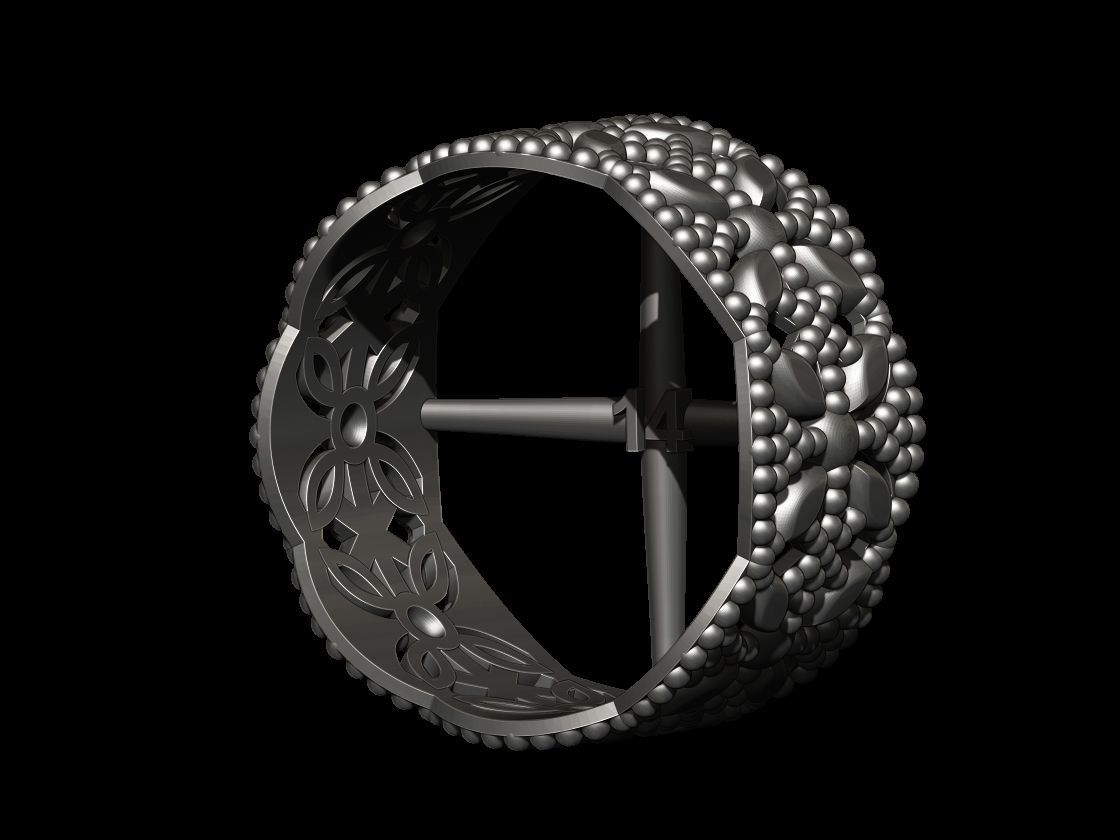 Wedding Ring 1 stl 3D model 3D printable | CGTrader