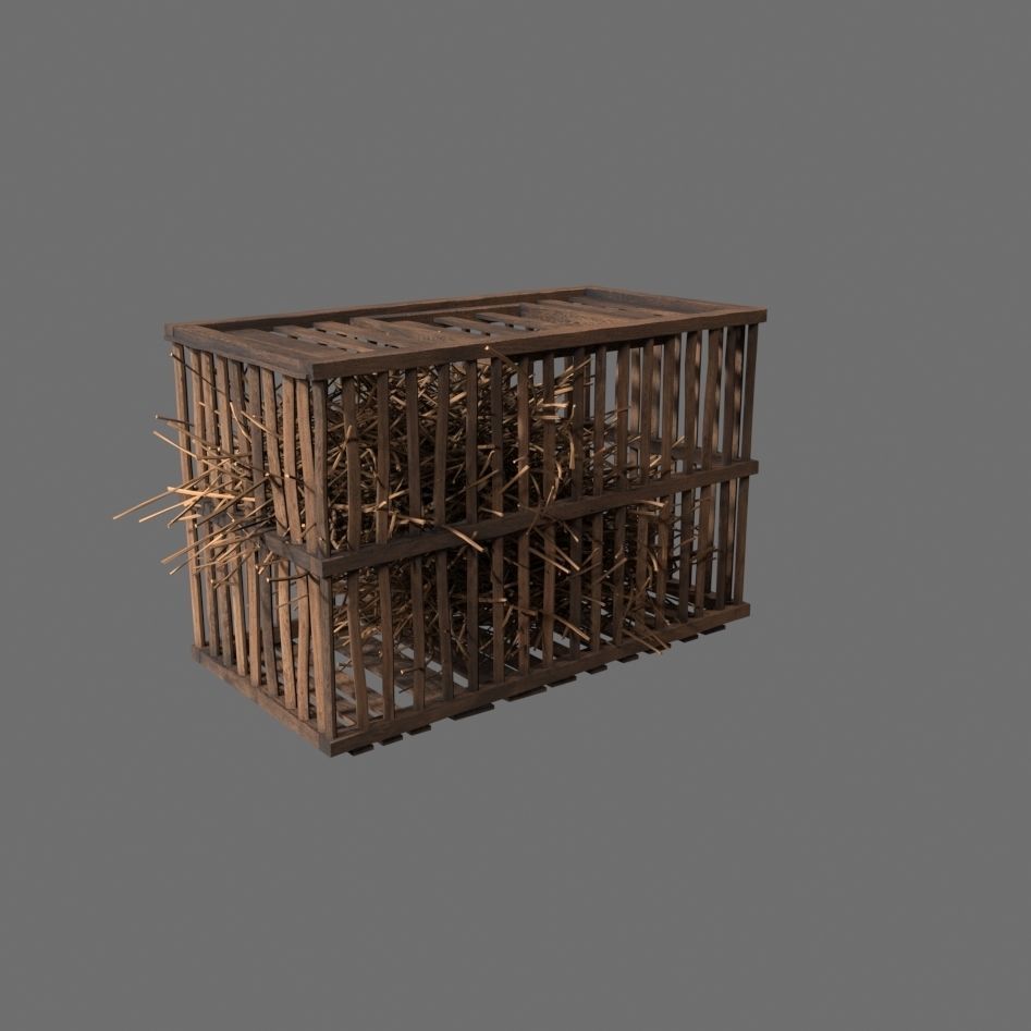 Medieval Wood Cage 3D model | CGTrader