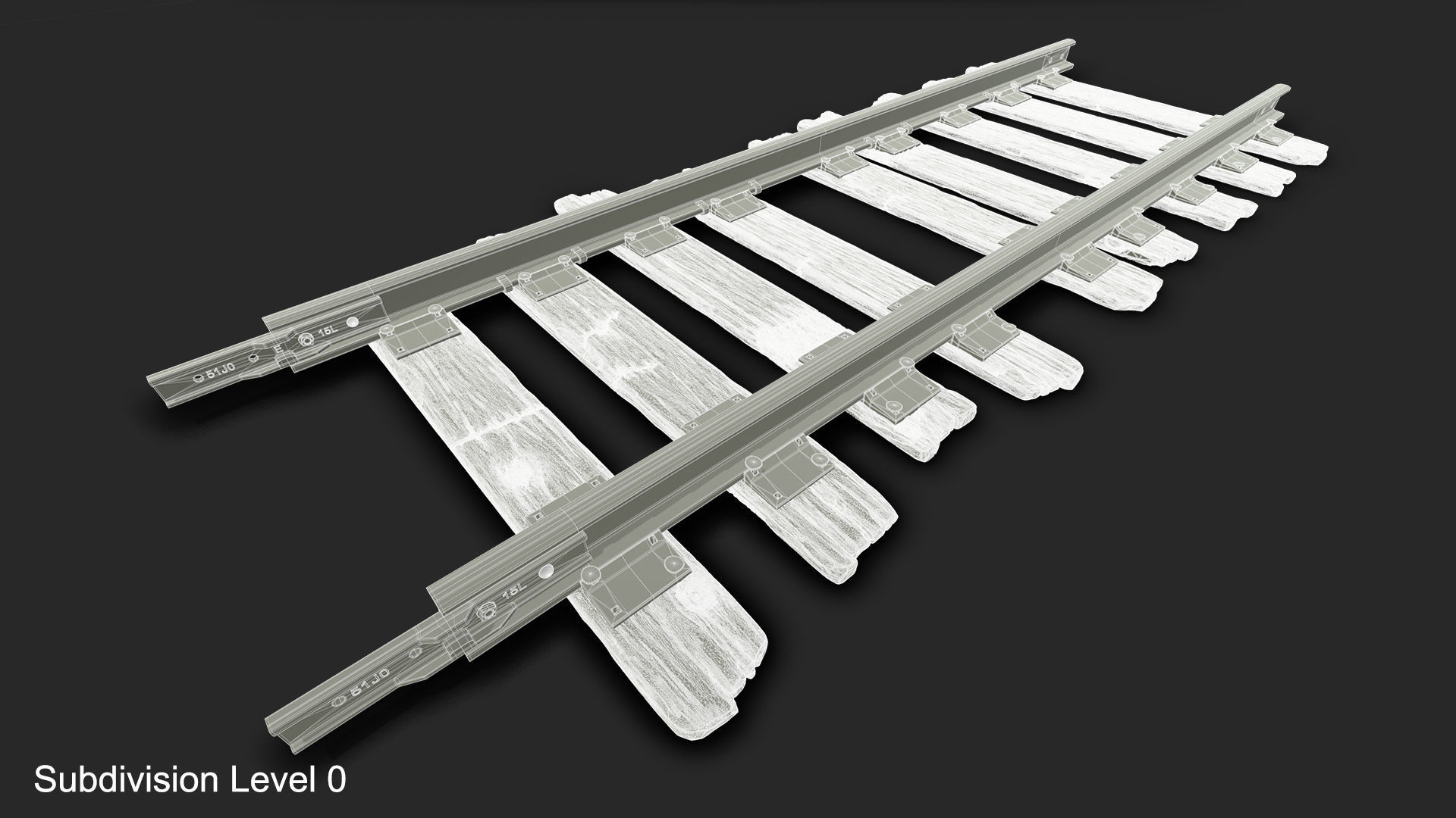 3d Train Railroad Tracks 3D model | CGTrader