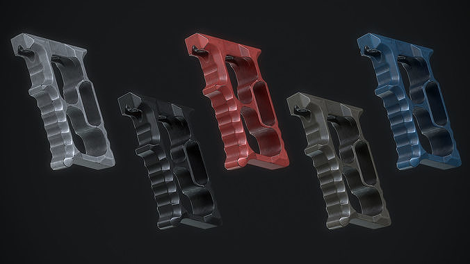 3D model Tyrant Designs HALO MiniVert Grip VR / AR / low-poly | CGTrader
