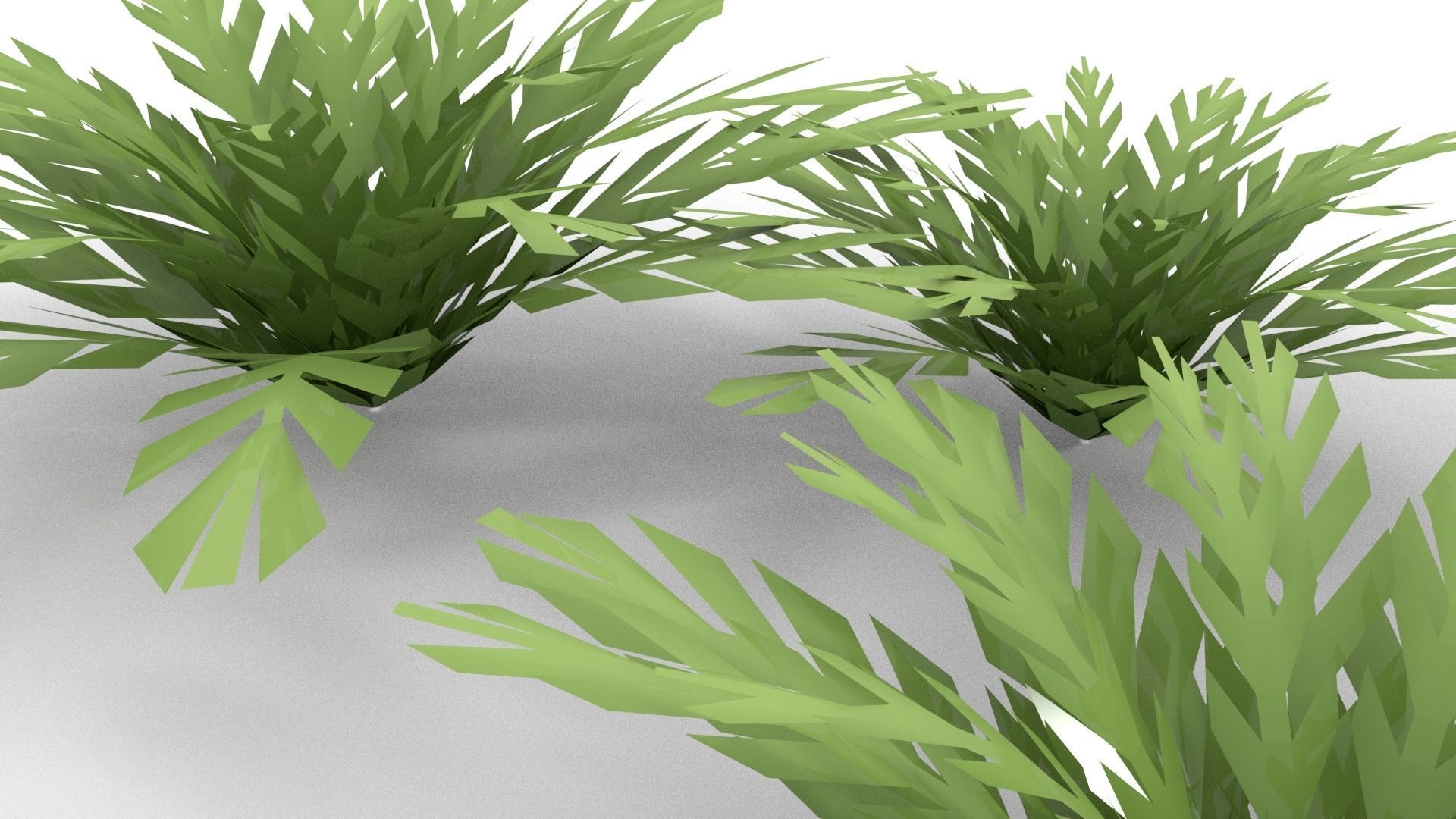 Low-poly Fern bush plant 3D model | CGTrader
