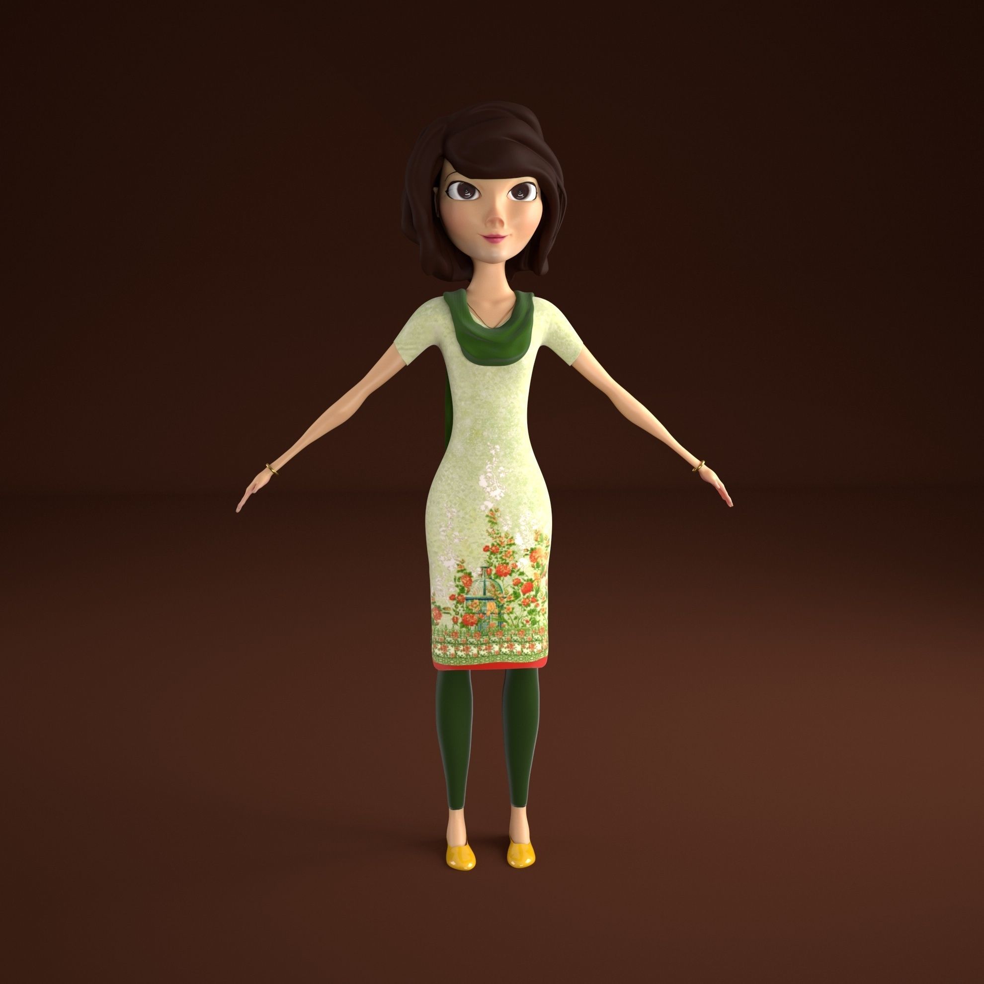 Indian Female free 3D model | CGTrader