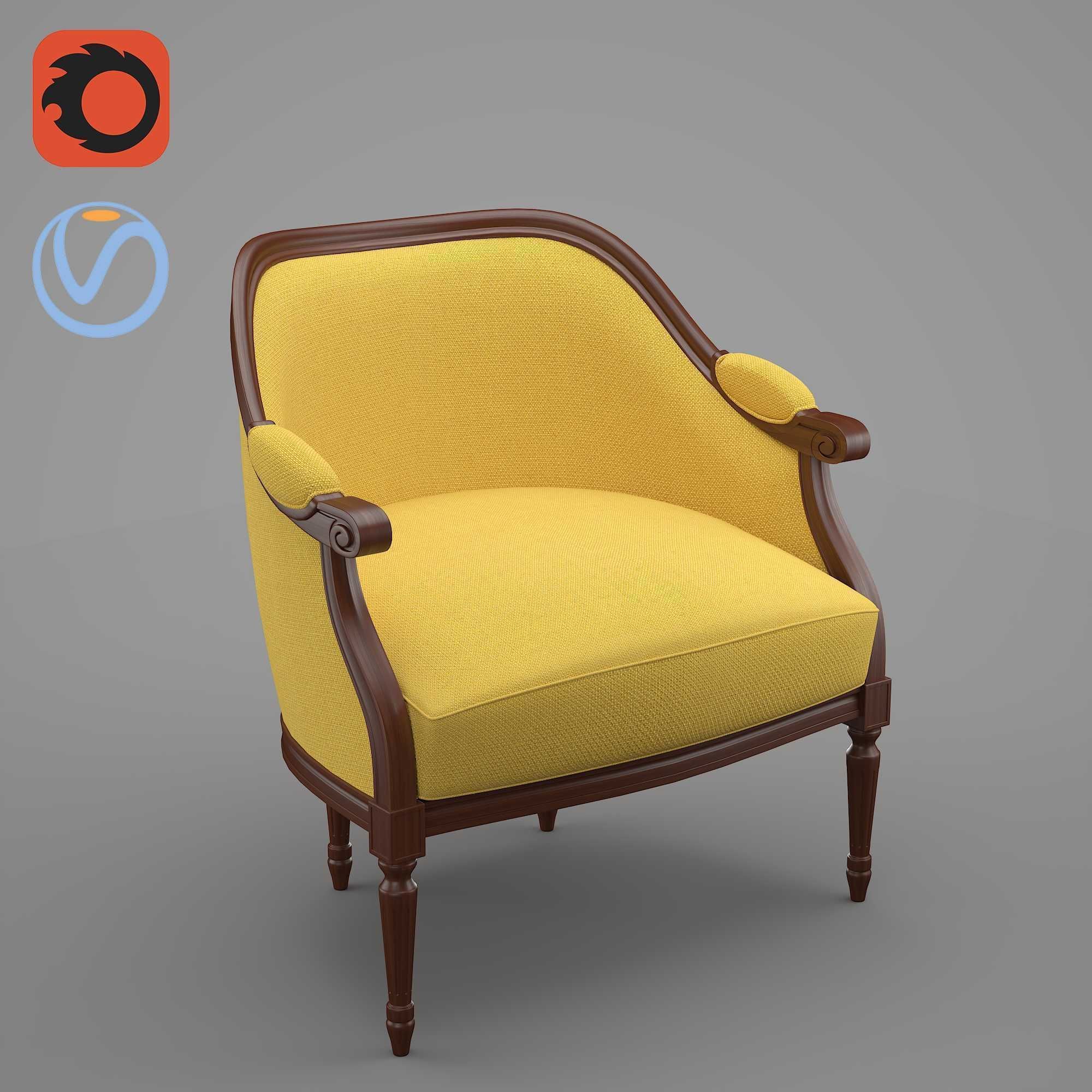 Kreslo Tenarchstudio Chair Vray Corona Render Ready 3D model | CGTrader
