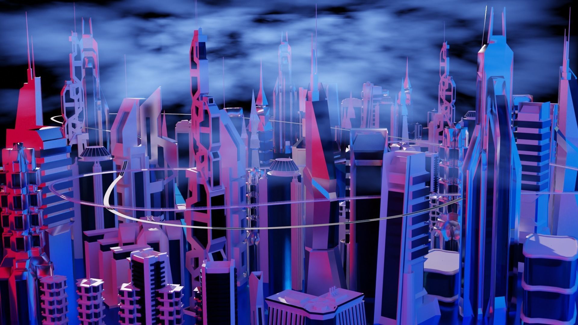 big city free 3D model | CGTrader