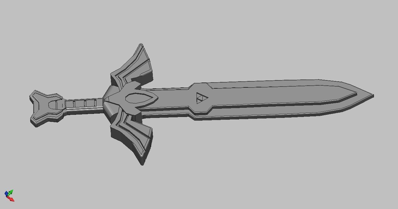 Master sword 3D model 3D printable | CGTrader