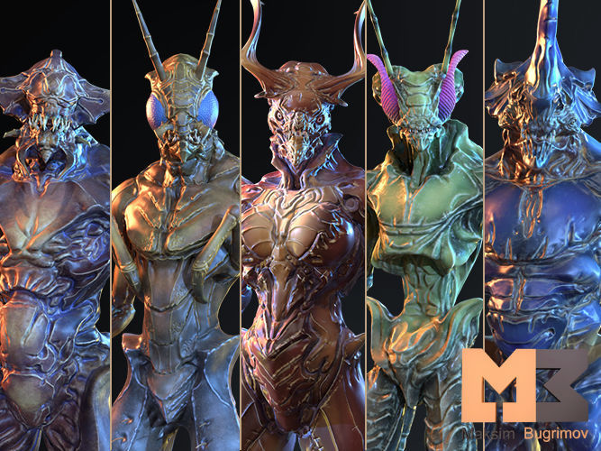 3D model Creatures Insects Pack VR / AR / low-poly rigged animated ...