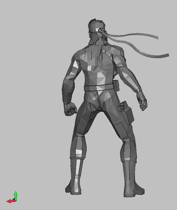 Solid snake 3D model 3D printable | CGTrader