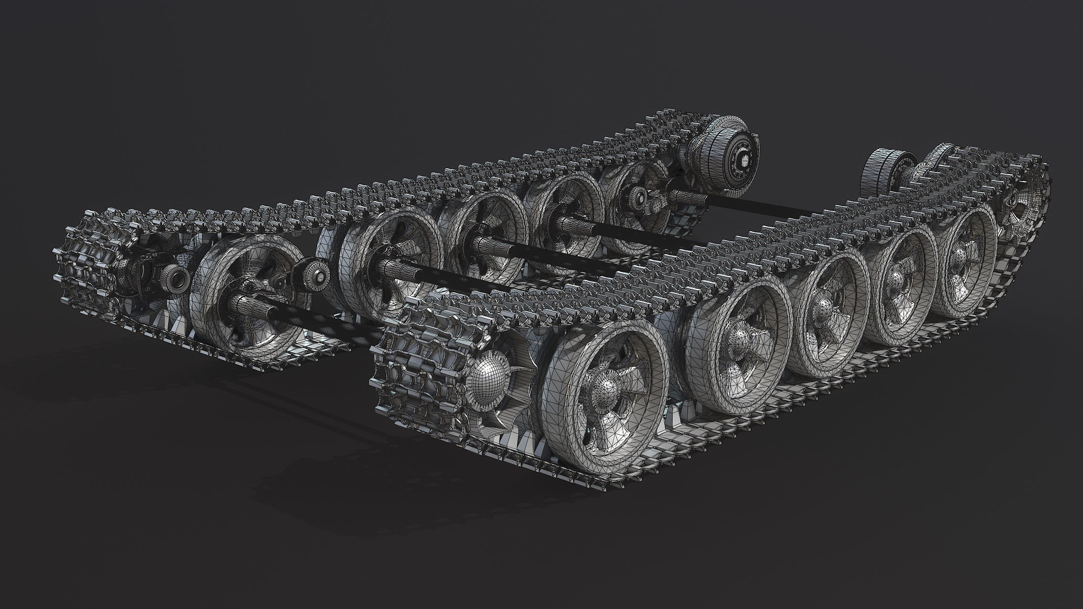 T-55 Tank Chassis 3D model | CGTrader