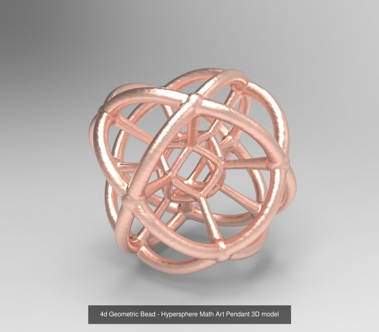 10 Polytope Beads Set - Scientific Jewellery 3D Print Pendants 3D Model ...