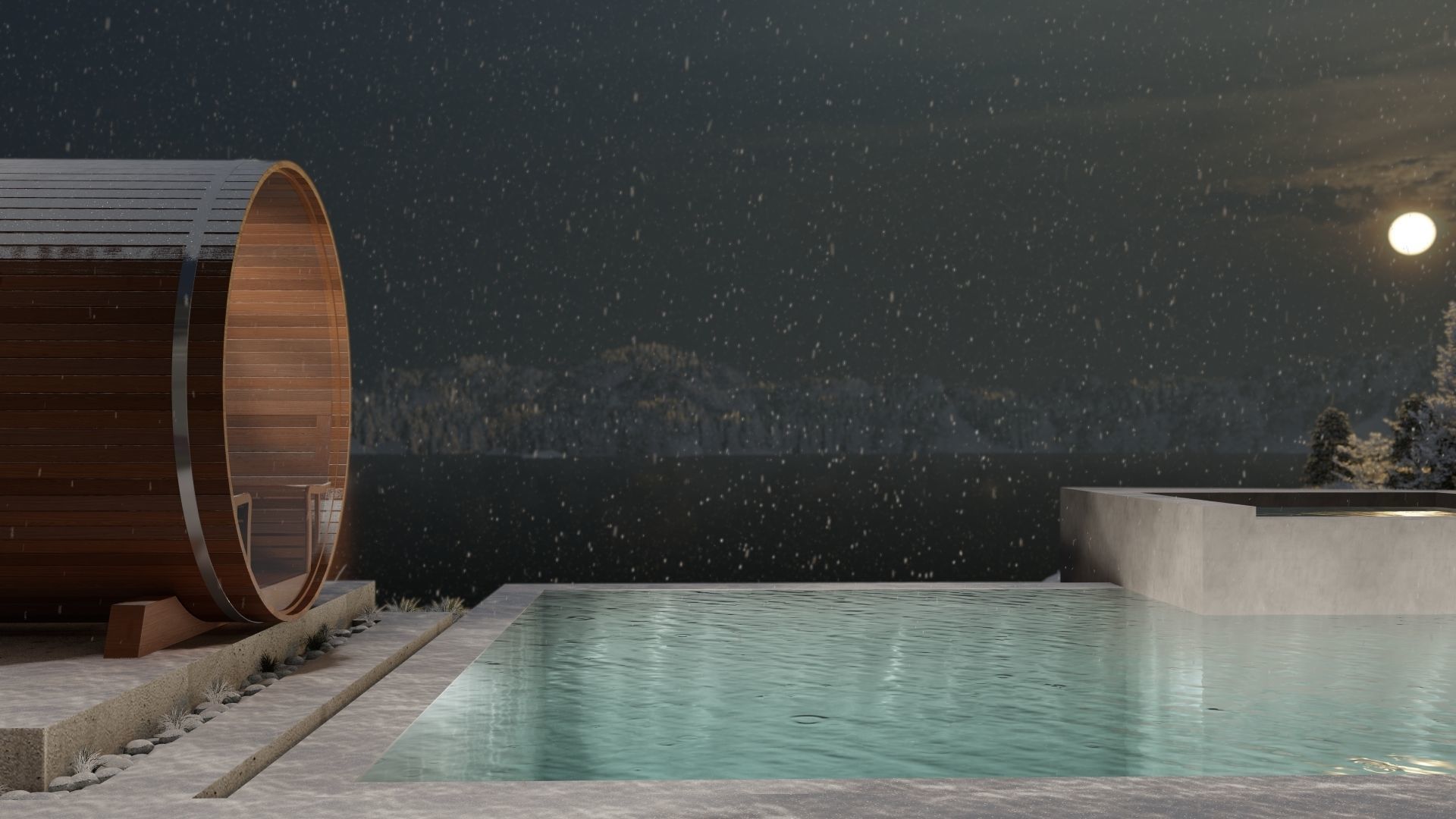 Barrel Sauna 3D model | CGTrader