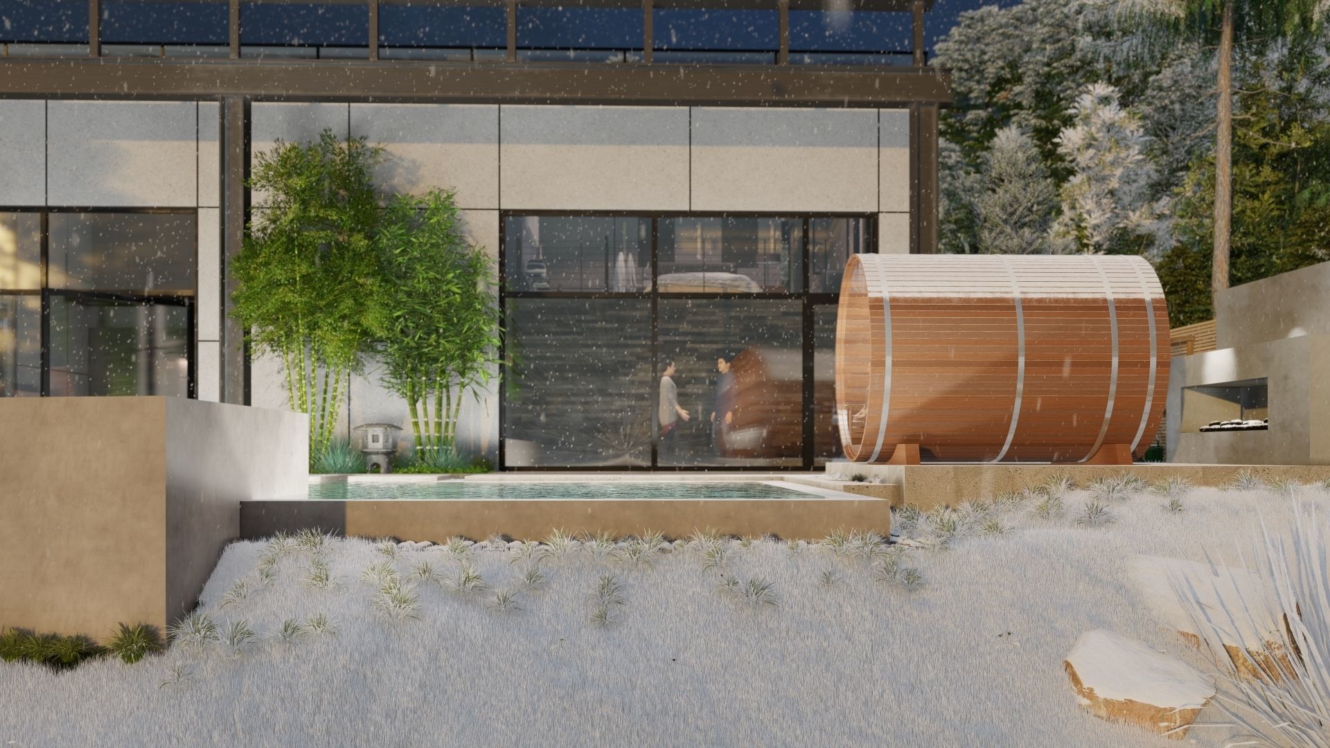 Barrel Sauna 3D model | CGTrader