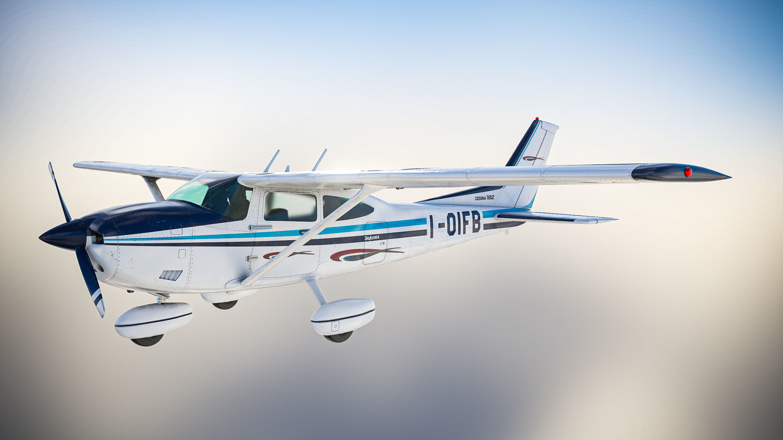 3D model Ultralight Airplane Cessna 182 Skylane VR / AR / low-poly ...