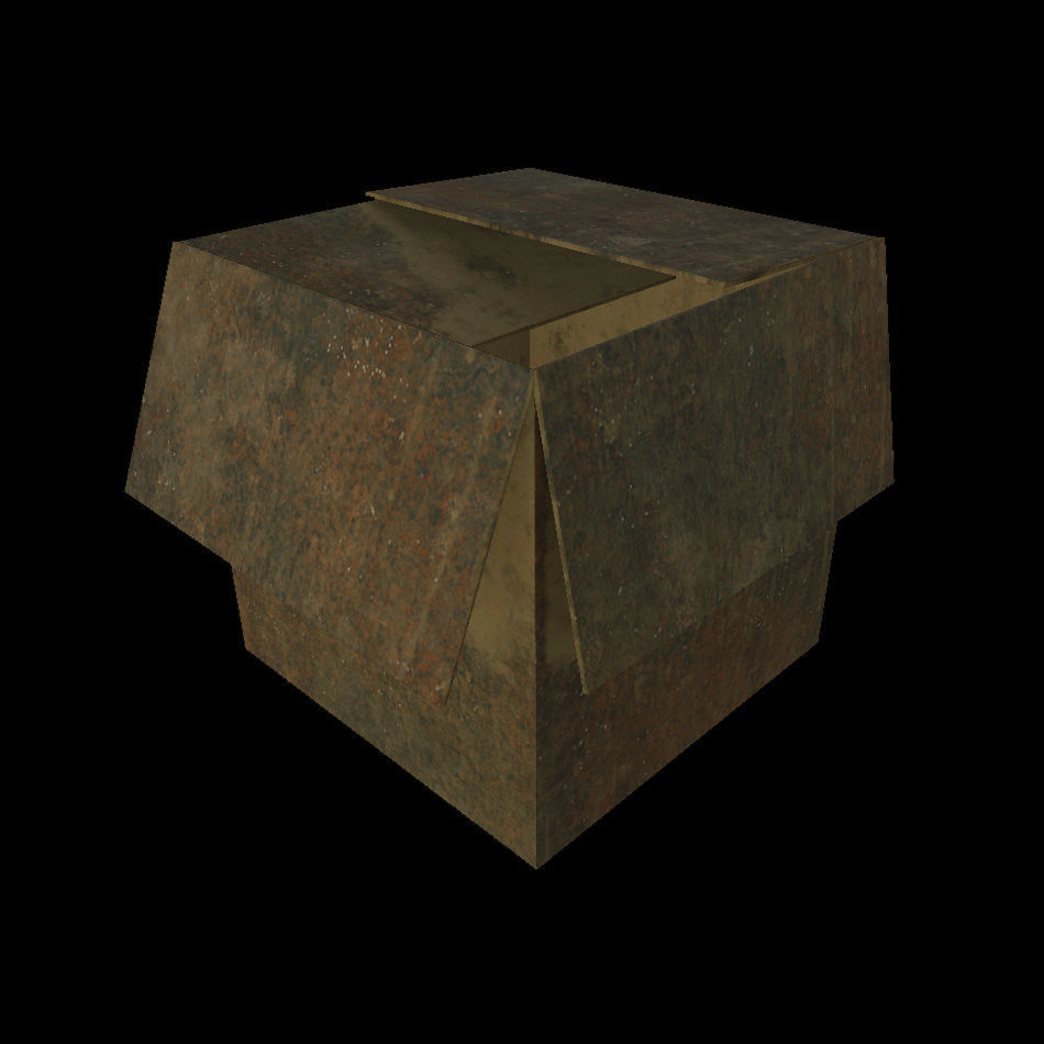 3D model Dirty Cardboard Box Prop VR / AR / low-poly | CGTrader