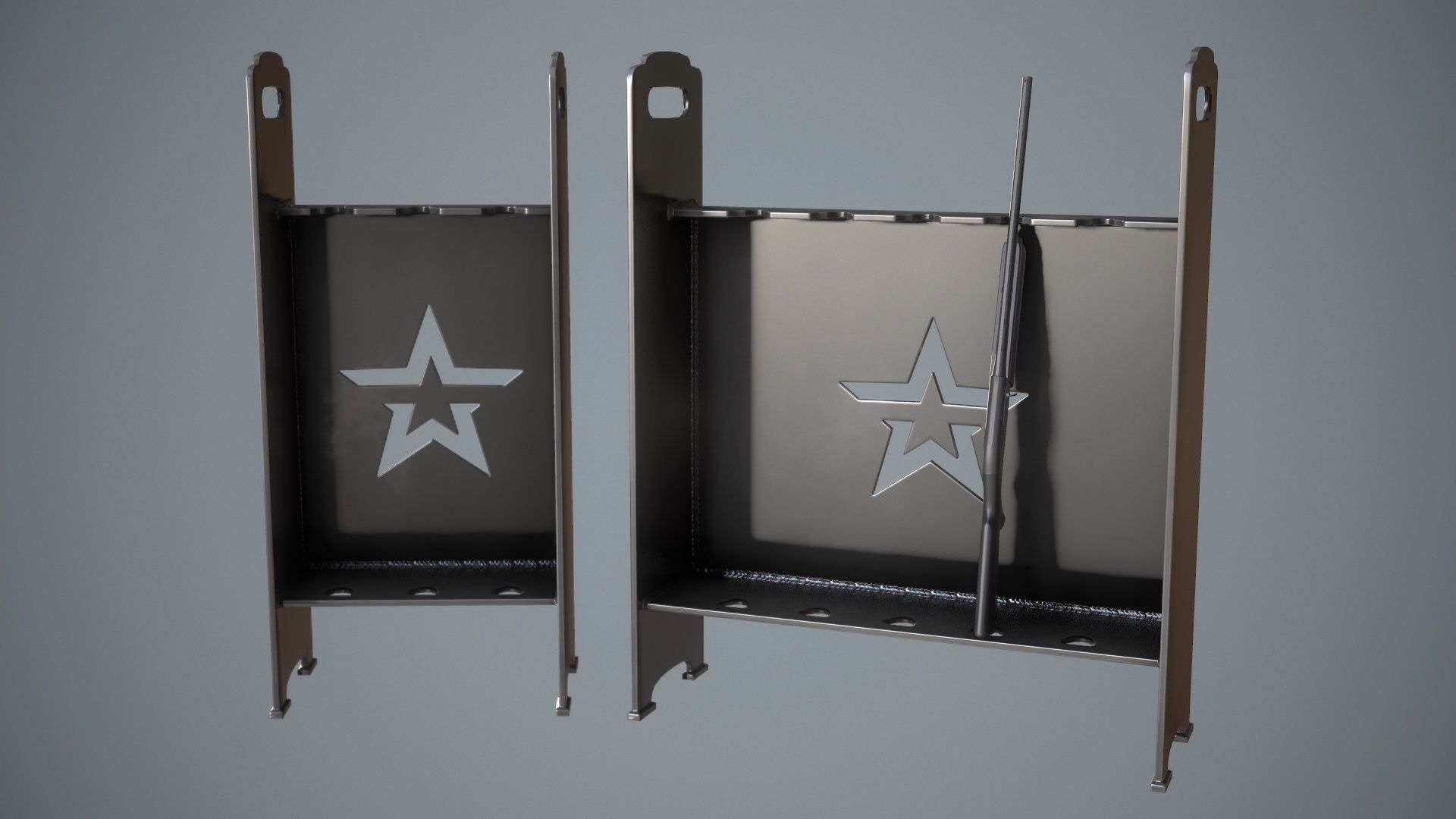 3D model Metal Gun Rack Game-ready VR / AR / low-poly | CGTrader