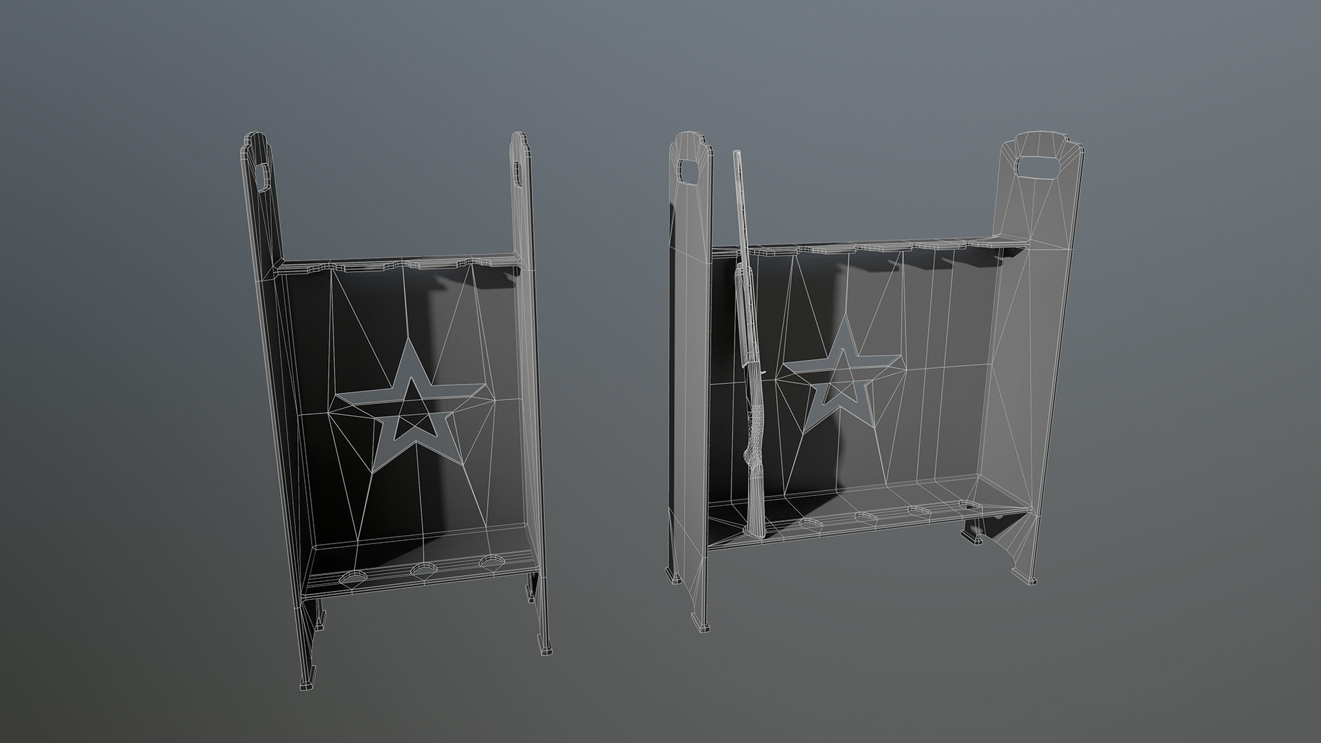 3D model Metal Gun Rack Game-ready VR / AR / low-poly | CGTrader
