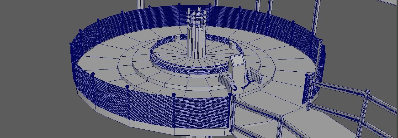 Sci-Fi Cosmic Station Spaceship Landing Base Facility 3D model | CGTrader