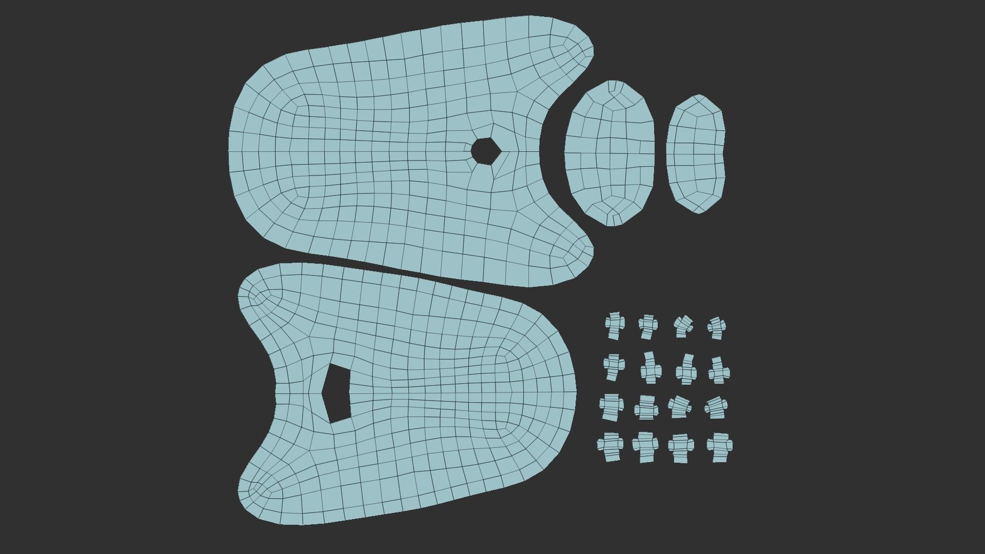 3D model The Pale Man Mask - Creepy Terror Character Costume VR / AR ...