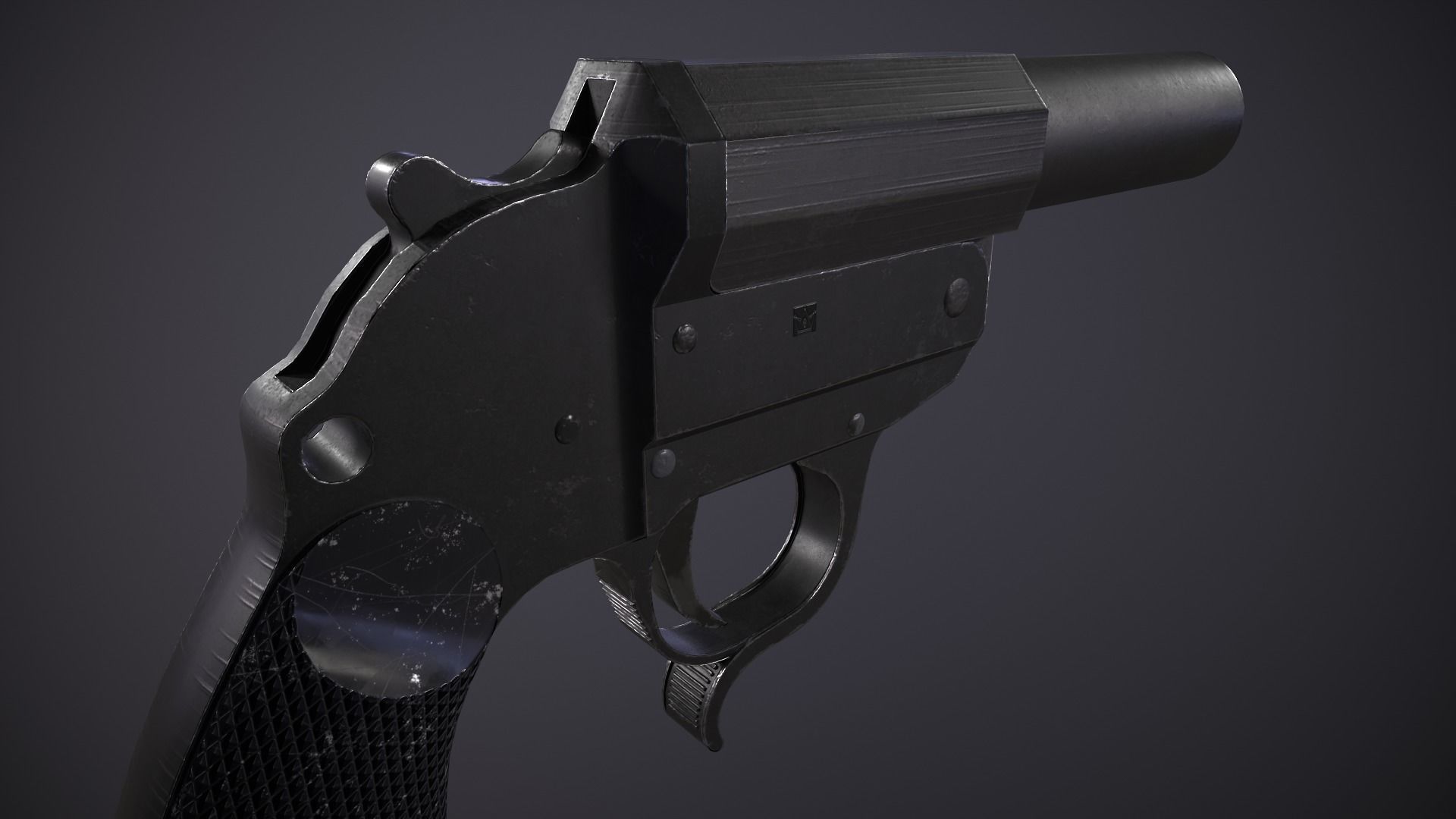 3D model LP34 Flare gun - Leuchtpistole 34 VR / AR / low-poly | CGTrader