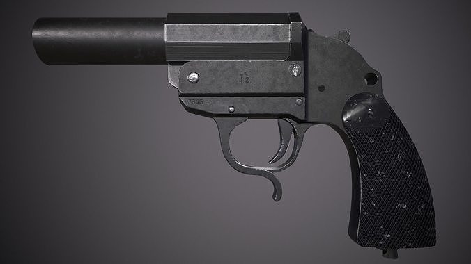 3D model LP34 Flare gun - Leuchtpistole 34 VR / AR / low-poly | CGTrader