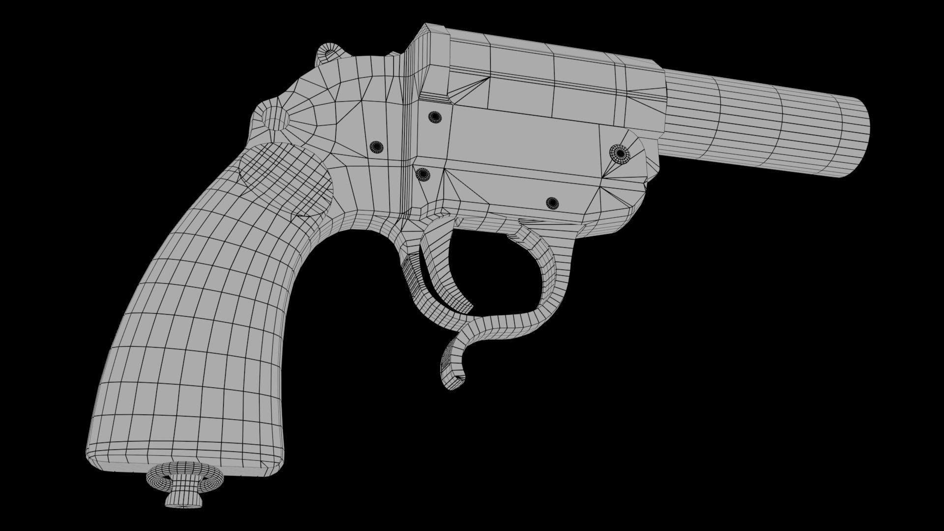 3D model LP34 Flare gun - Leuchtpistole 34 VR / AR / low-poly | CGTrader