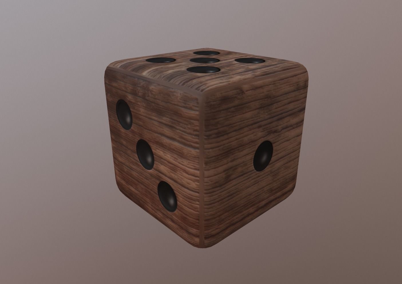 Wooden Dice 3d model 3D model | CGTrader
