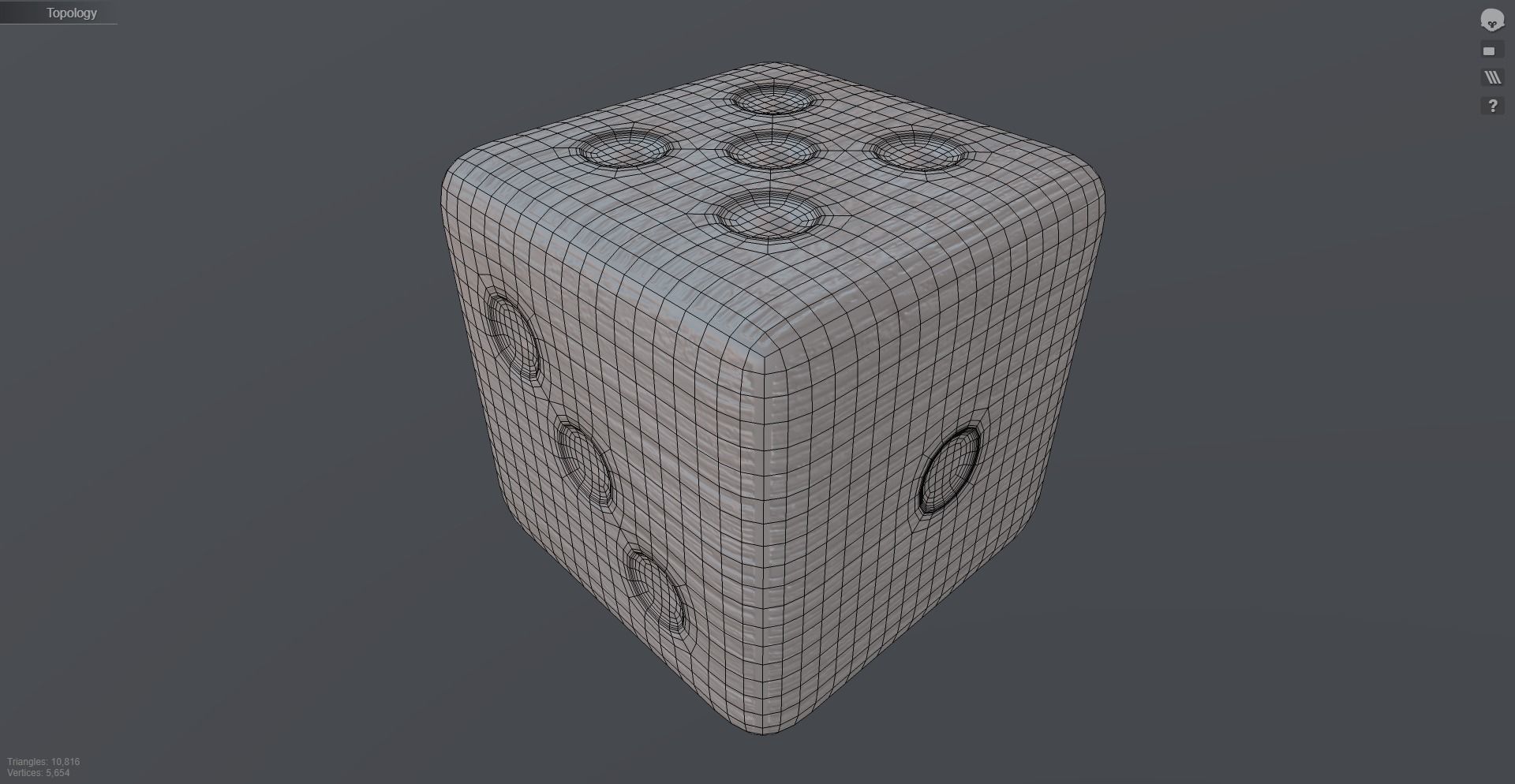 Wooden Dice 3d model 3D model | CGTrader