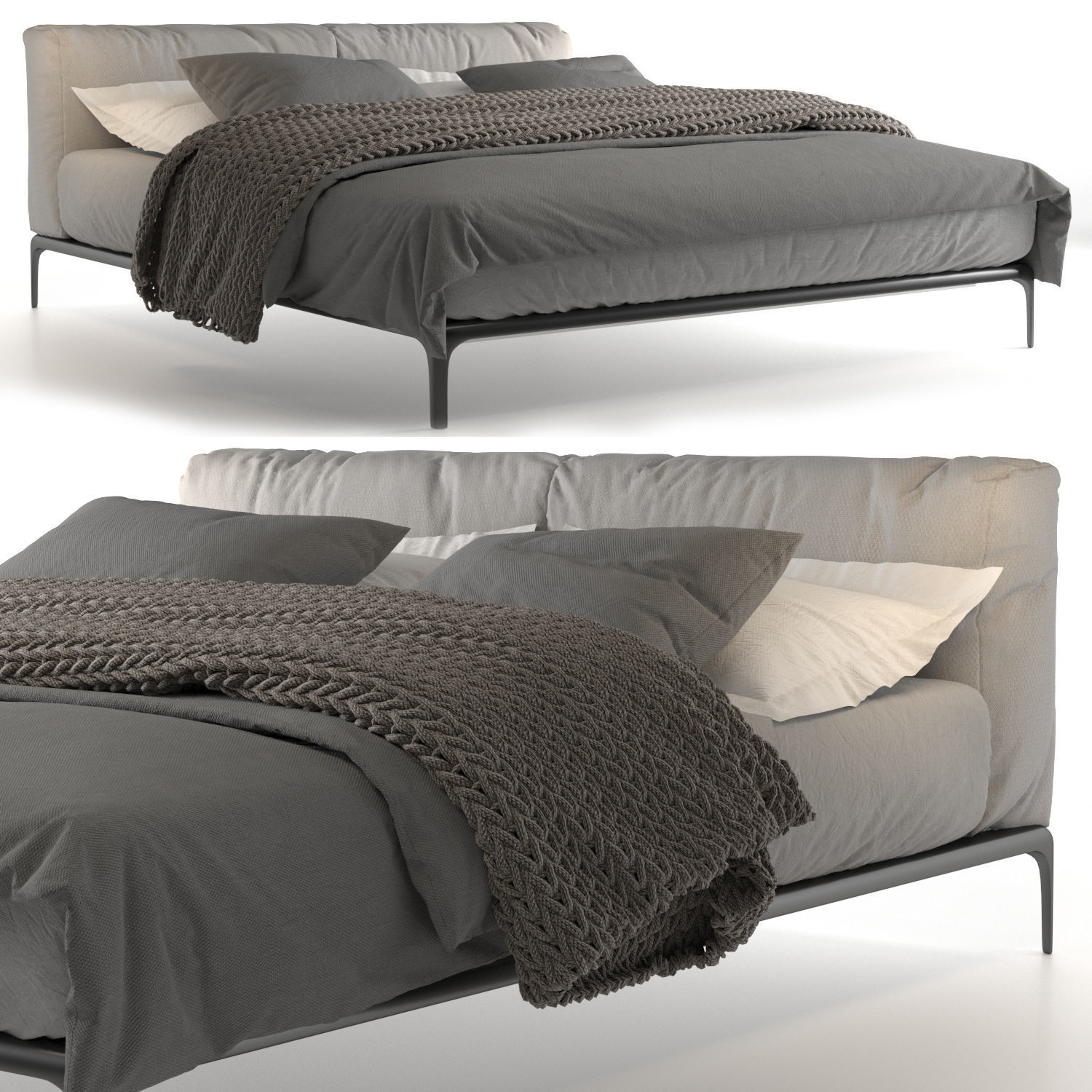 Bed Poliform Park 3D model | CGTrader