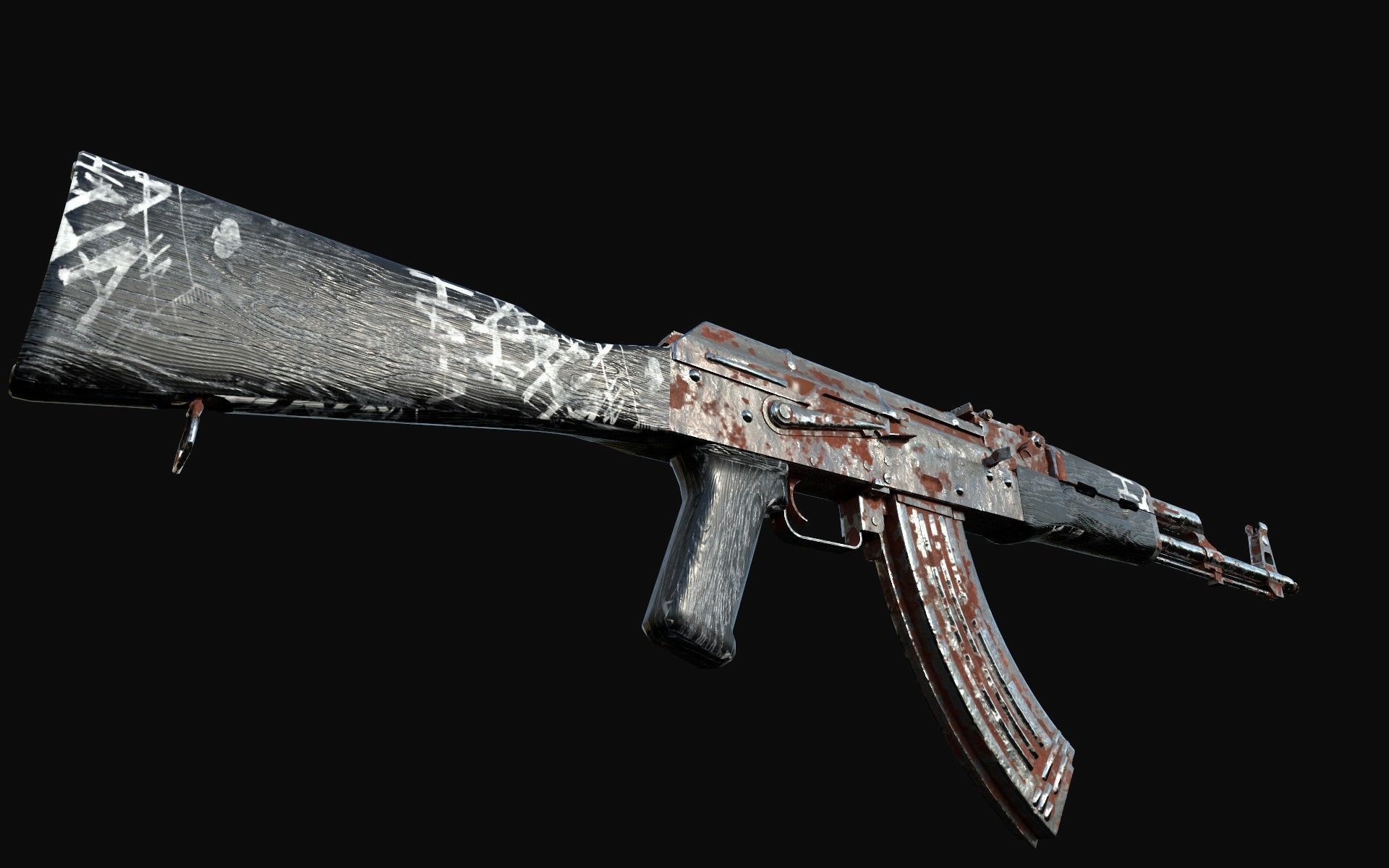 3D model aka-47 four-types VR / AR / low-poly | CGTrader