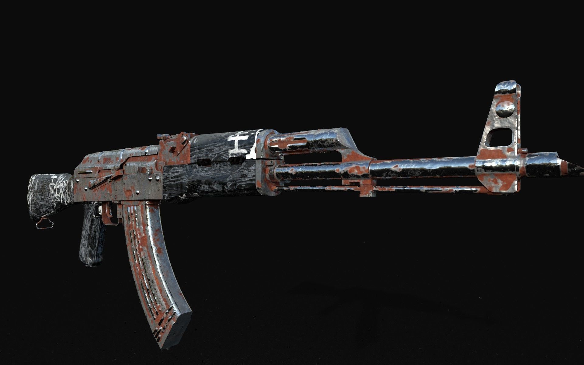 3D model aka-47 four-types VR / AR / low-poly | CGTrader