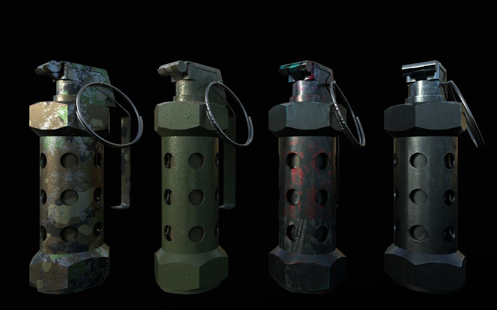 3D model Stun grenade flashbang VR / AR / low-poly | CGTrader