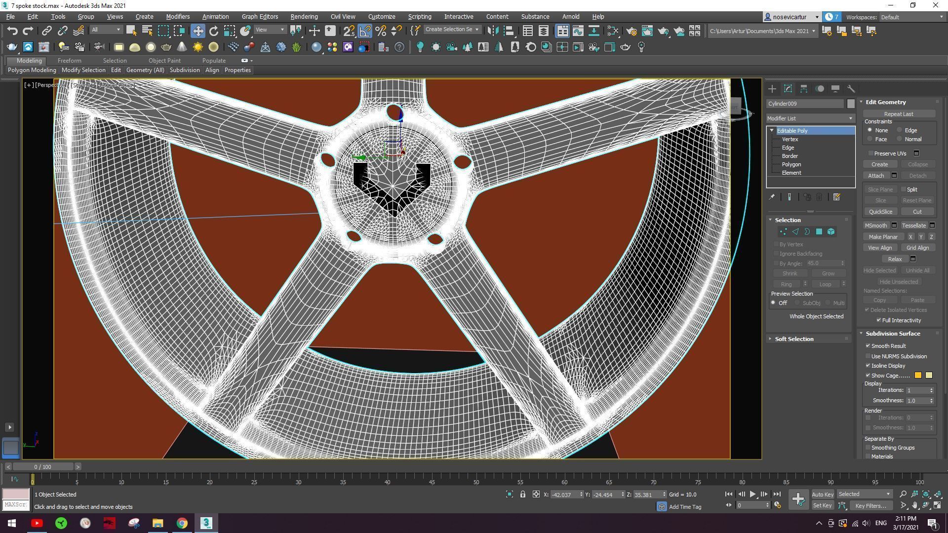 Vossen look alike rim free 3D model | CGTrader