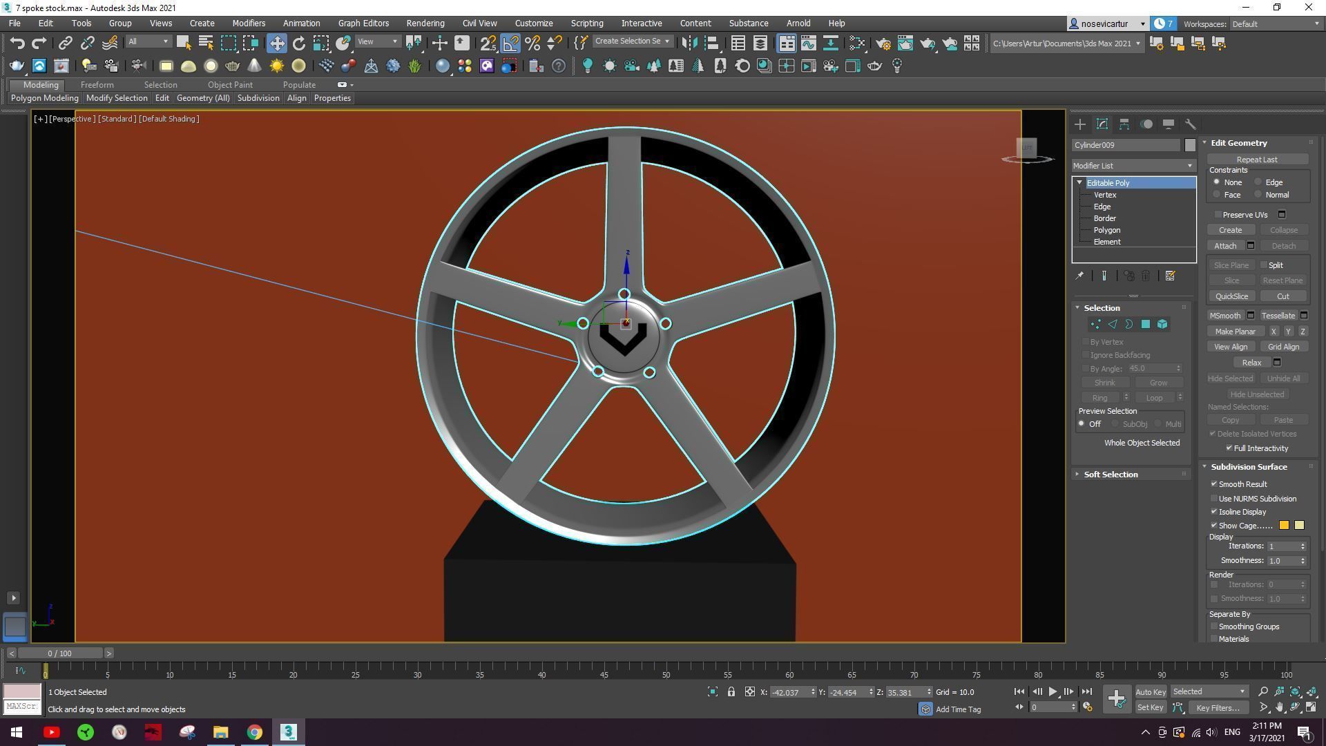 Vossen look alike rim free 3D model | CGTrader