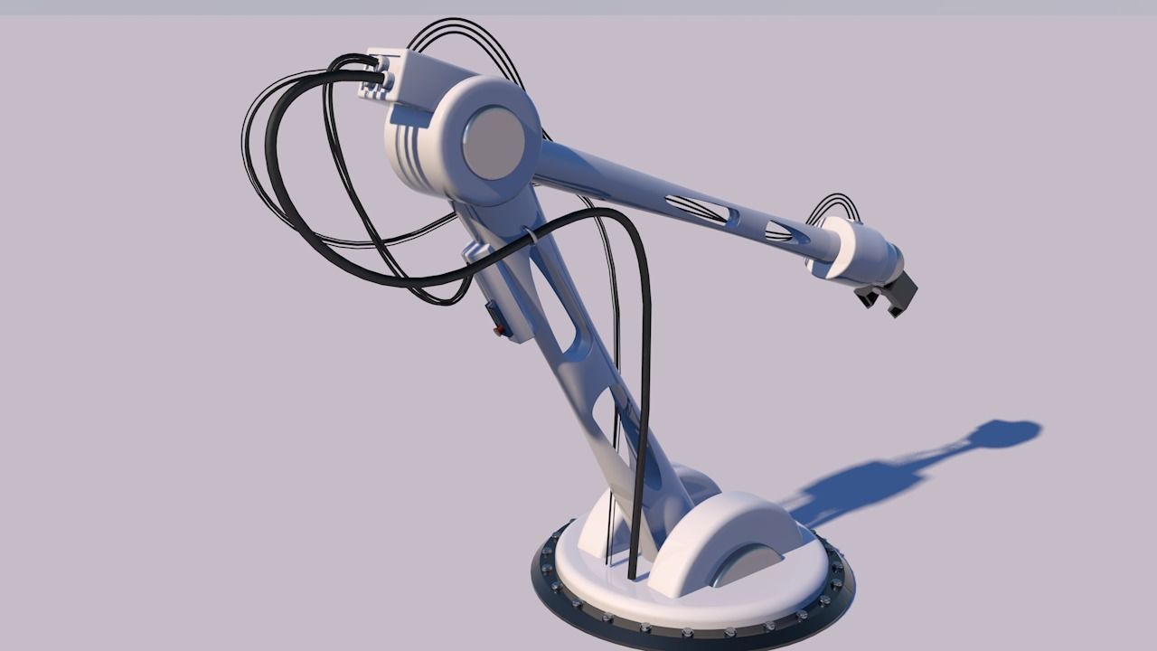 Robot Arm rigged free 3D model rigged | CGTrader