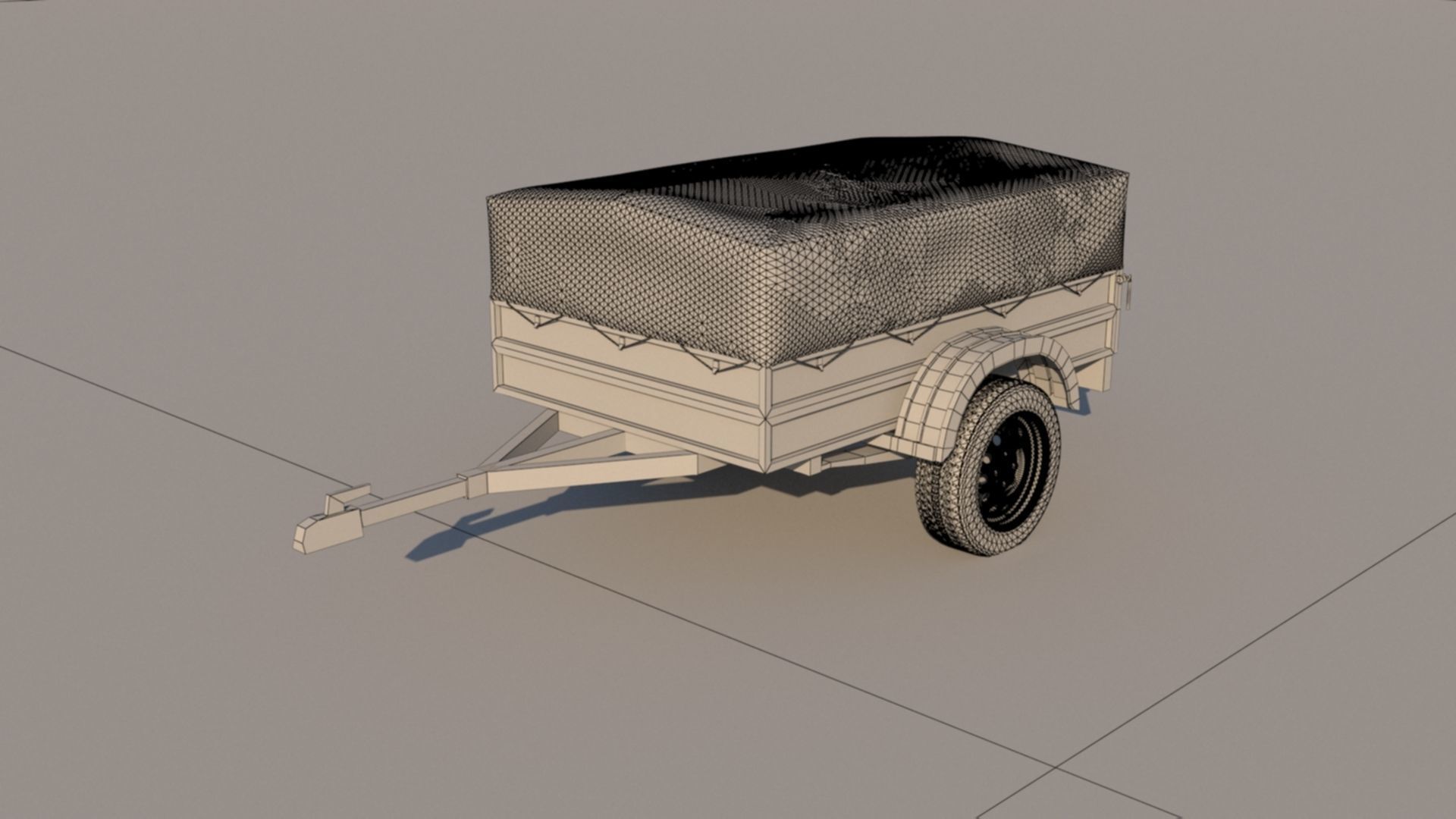 3D model vehicle trailer low-poly free models VR / AR / low-poly | CGTrader