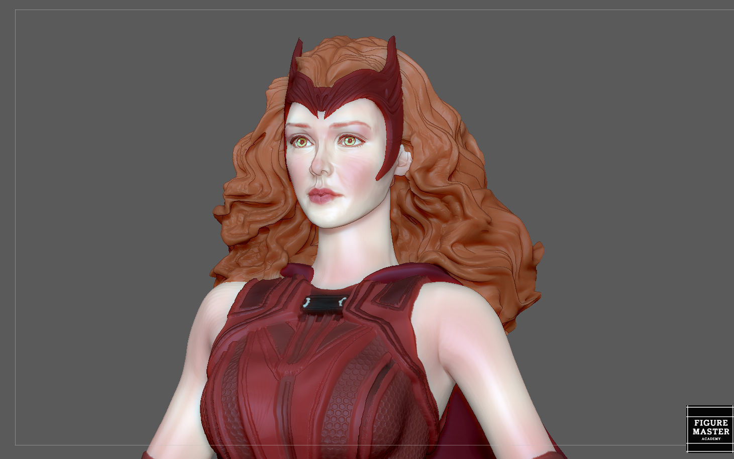 WANDA SCARLET WITCH FROM MARVEL MCU DRAMA WANDA VISION CHARACTER 3D ...