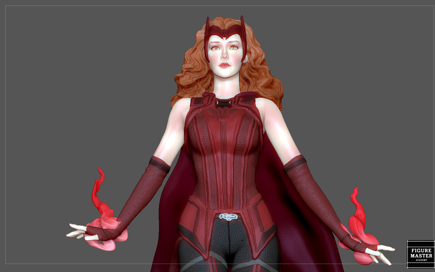 WANDA SCARLET WITCH FROM MARVEL MCU DRAMA WANDA VISION CHARACTER 3D ...