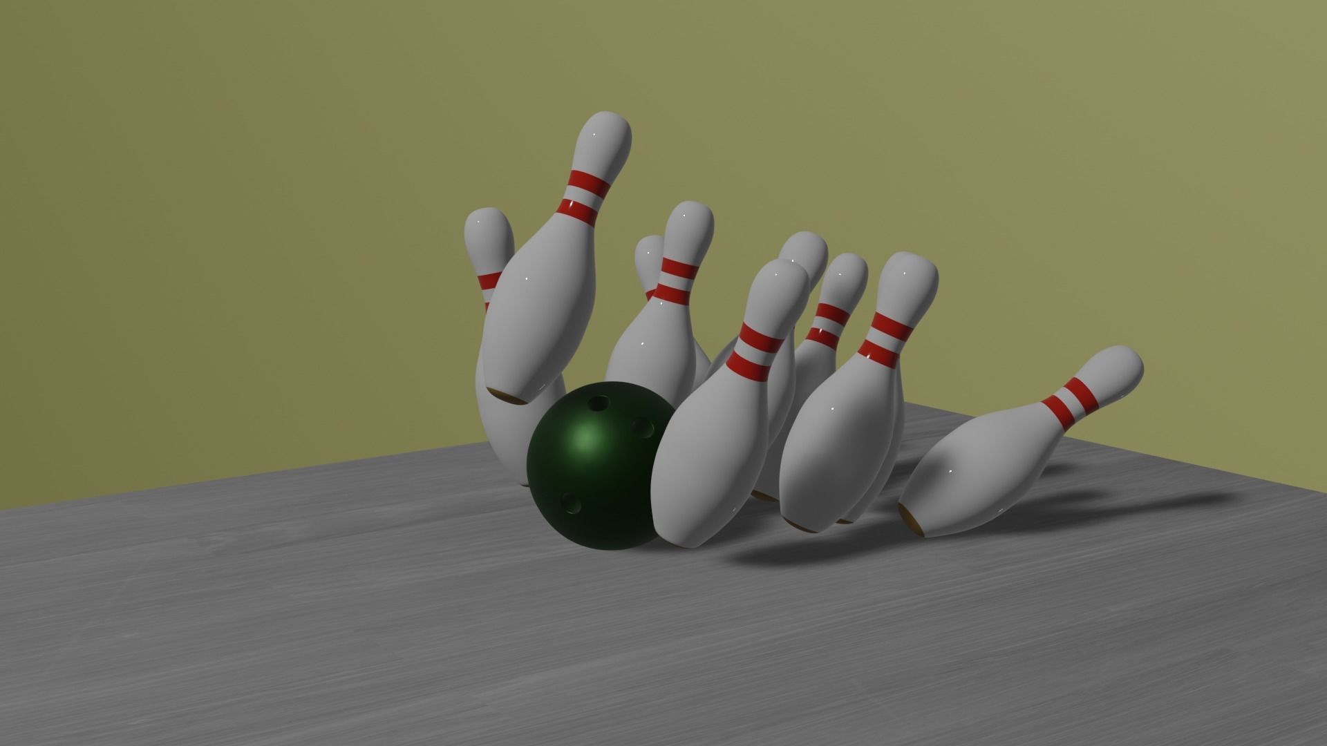 Bowling ball with holes free 3D model animated | CGTrader
