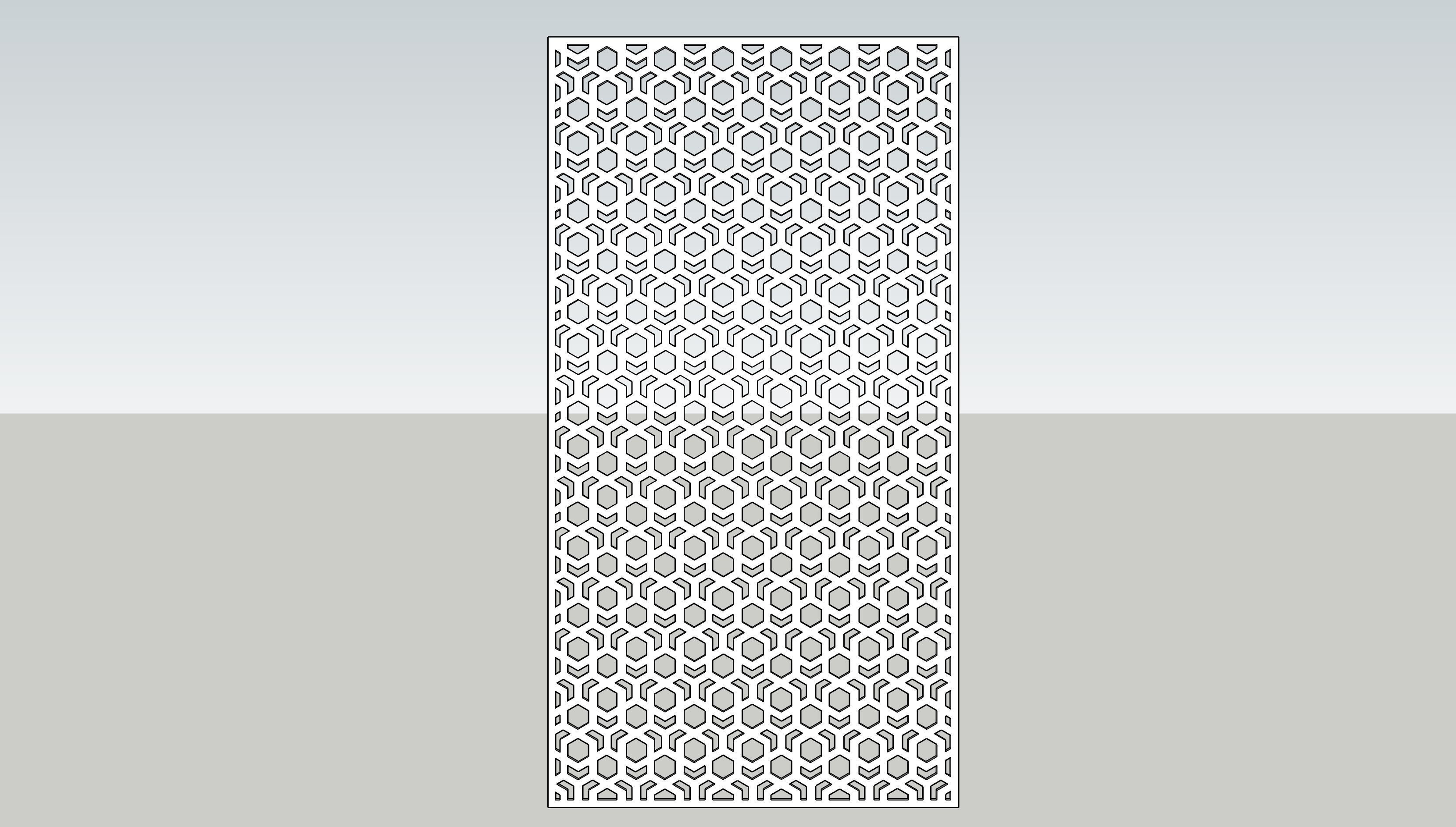 Partition perforated metal panel 3D model | CGTrader