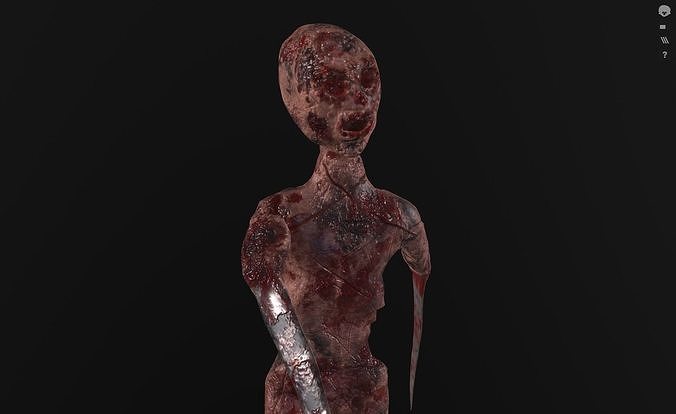 3D model Burned Mutated Creature VR / AR / low-poly rigged | CGTrader