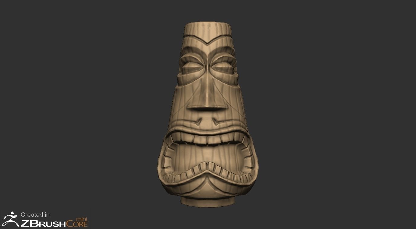 Finding Nemo Tiki God 1 - 3D model - Printable 3D model 3D printable ...
