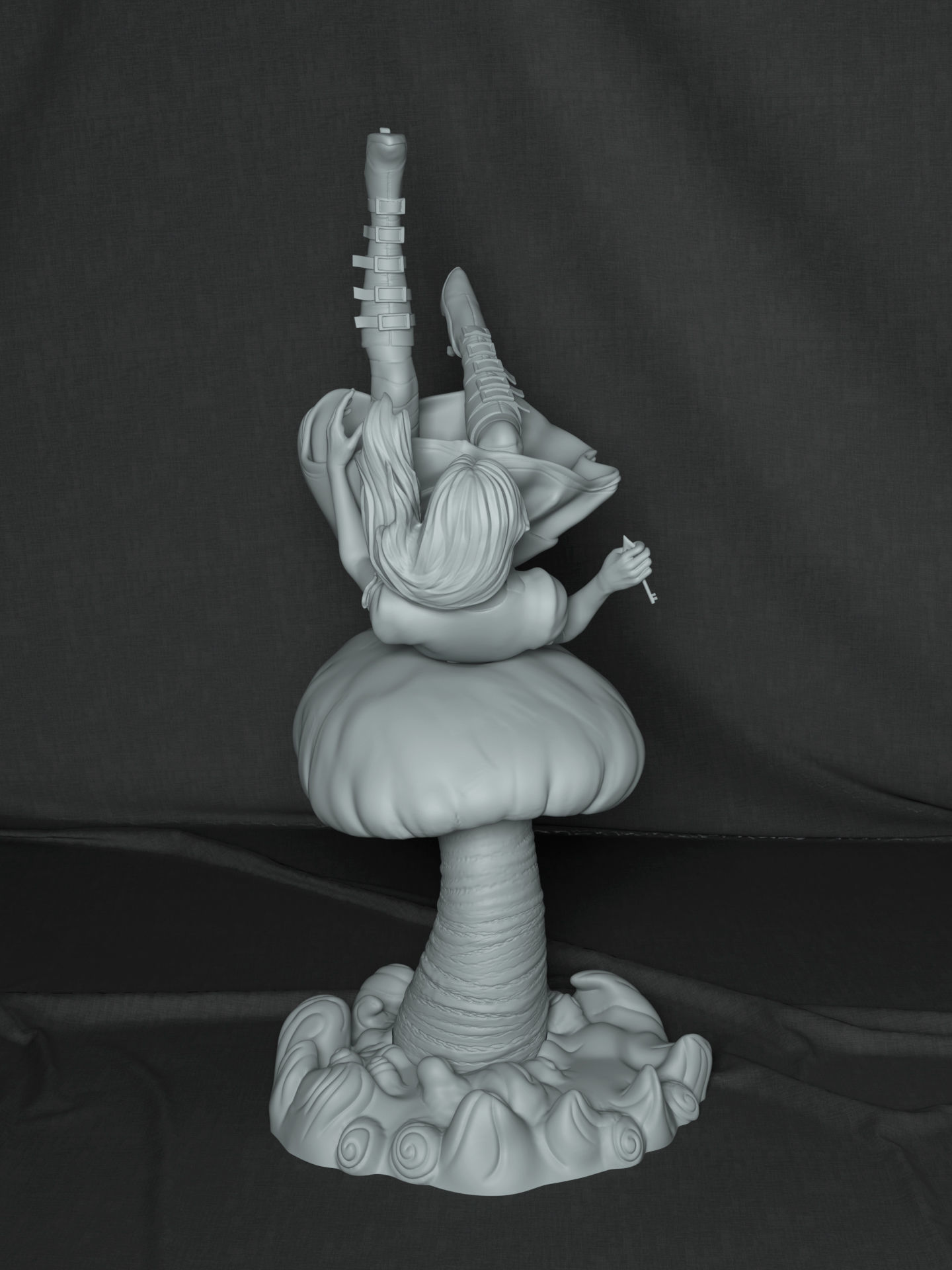 Alice Falling 3D model 3D printable | CGTrader