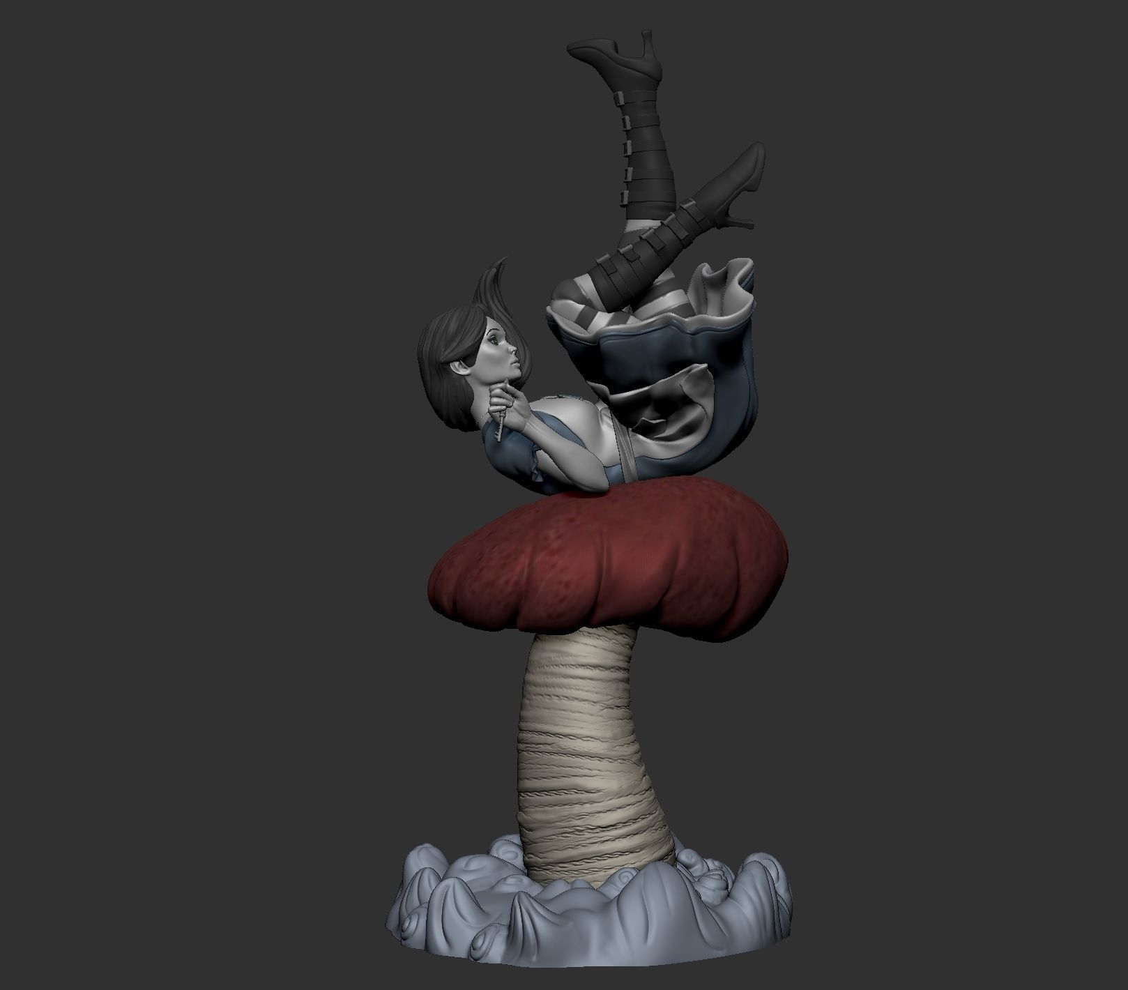 Alice Falling 3D model 3D printable | CGTrader