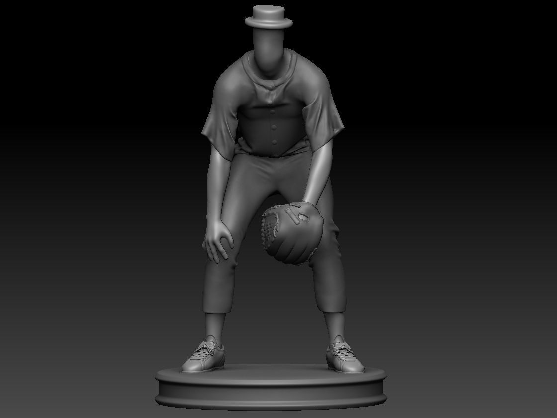 3D Printable baseball player Bubble Head 3D model 3D printable | CGTrader