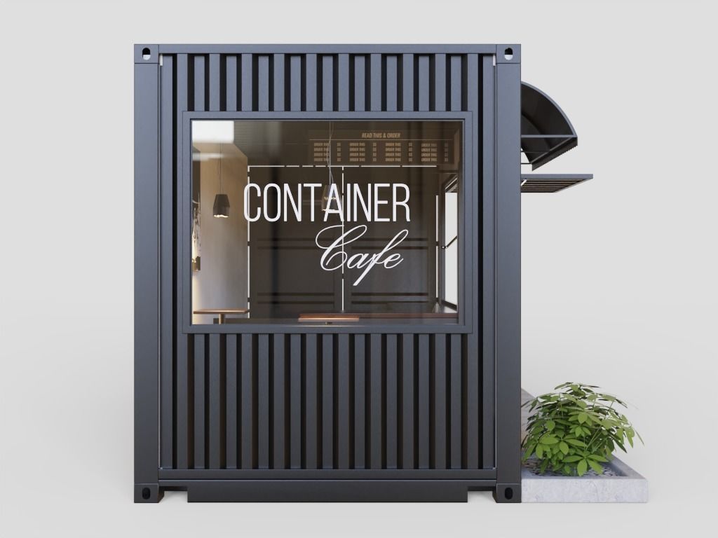 Container Cafe 2 3D model | CGTrader