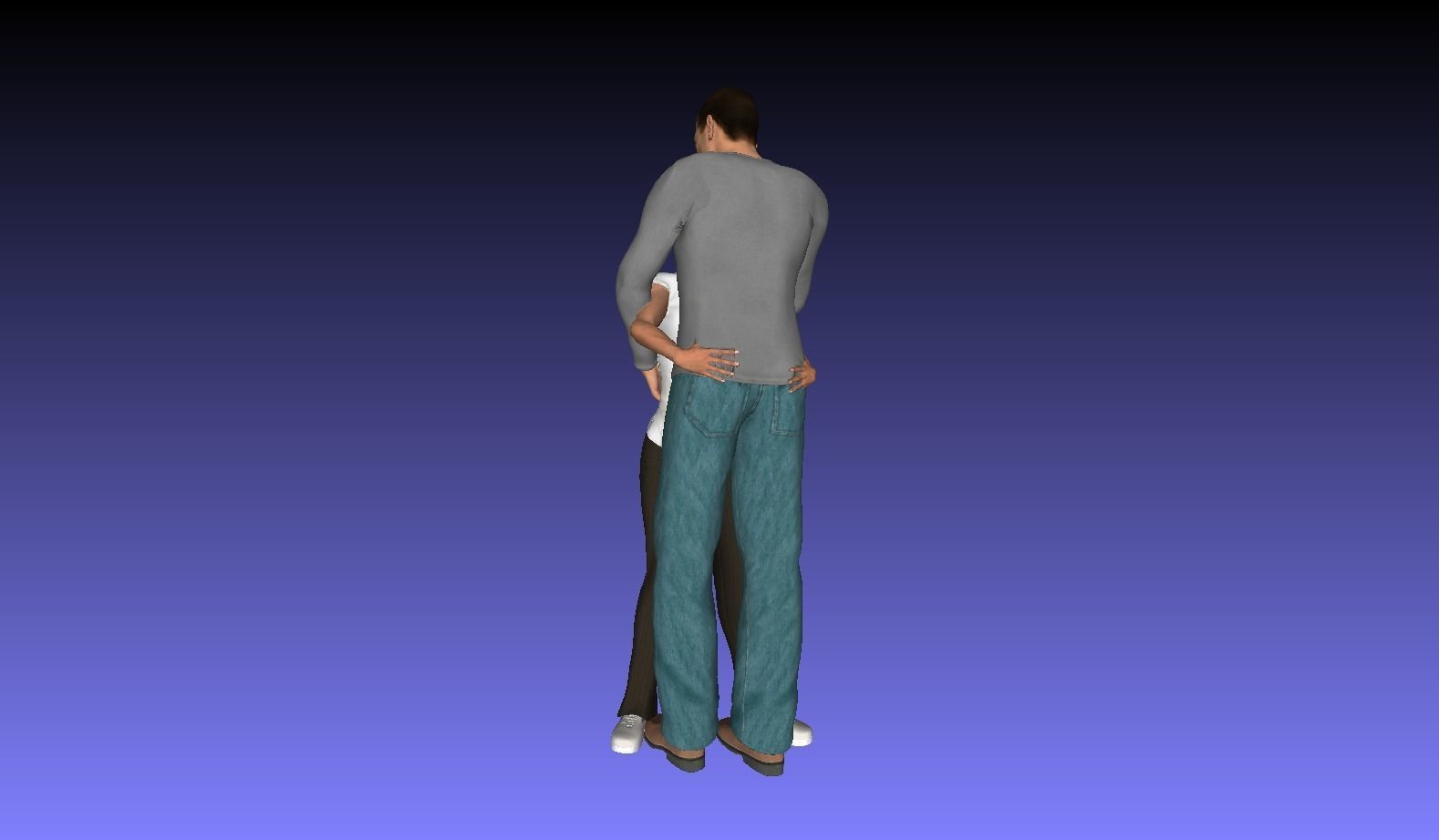 Printle Couple Hugging 3D model | CGTrader
