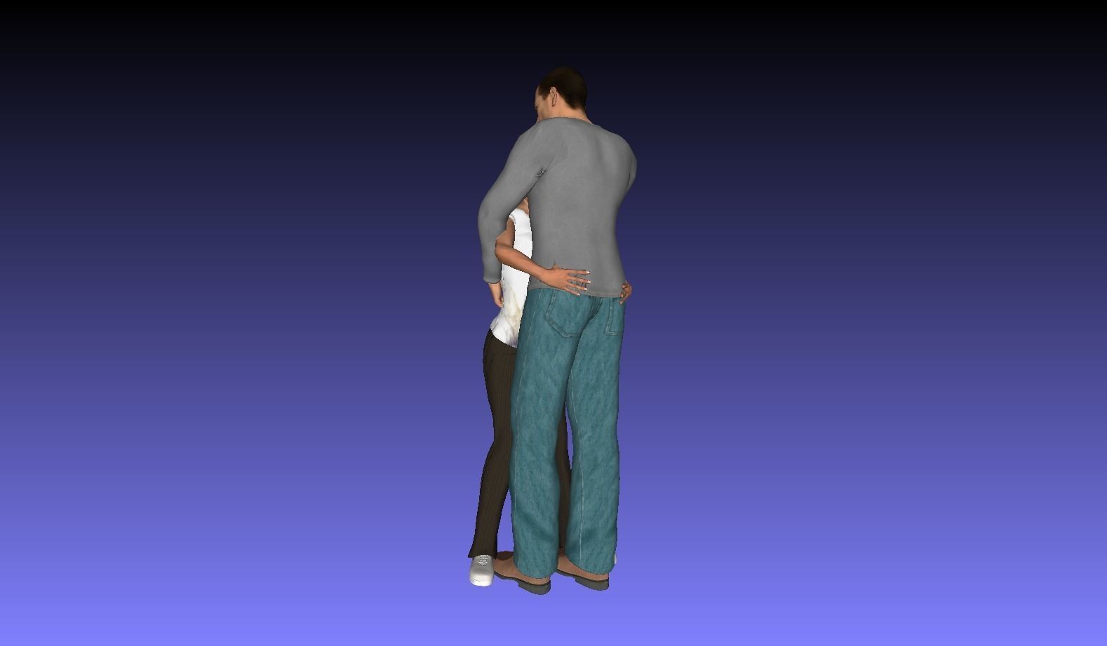 Printle Couple Hugging 3D model | CGTrader