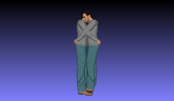 Printle Couple Hugging 03 3D model | CGTrader